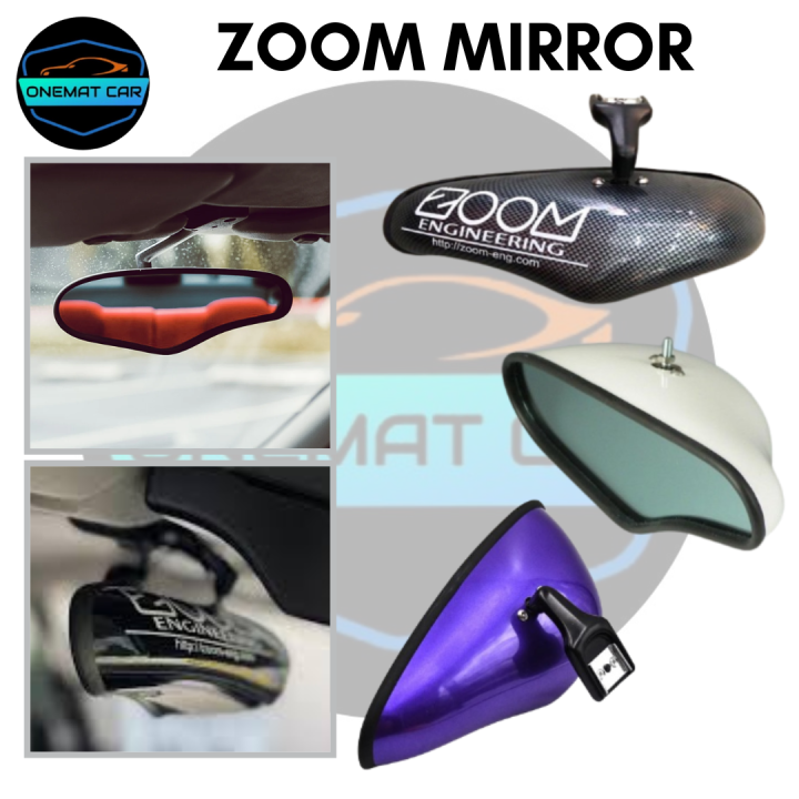 Blue Mirror) ZOOM ENGINEERING MONACO MIRROR Centre mirror Rear view ...