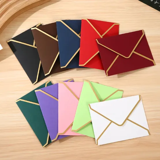 5pcs | Gold edge Envelope for wedding, birthday, baptism, debut ON HAND ...