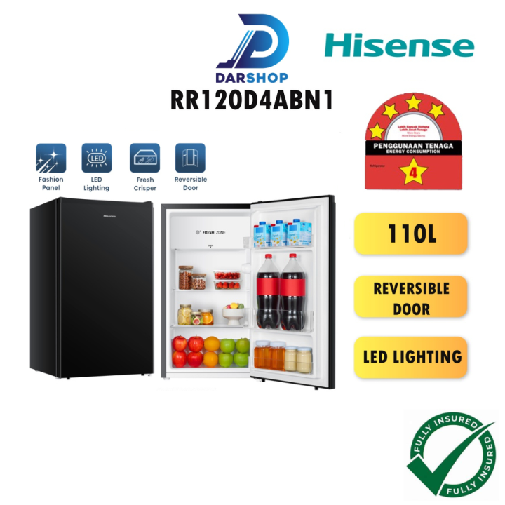 Hisense Fridge 110L Mini Refrigerator Single Door Mini Fridge Peti ...