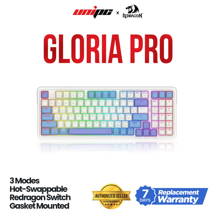 Redragon Gloria Pro 3 Modes Hot-Swappable Gasket Keyboard | Lazada PH