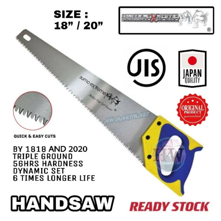 100% ORIGINAL SUMO EXTREME JAPAN Standard Wood Hand Saw 18" / 20" Inch ...