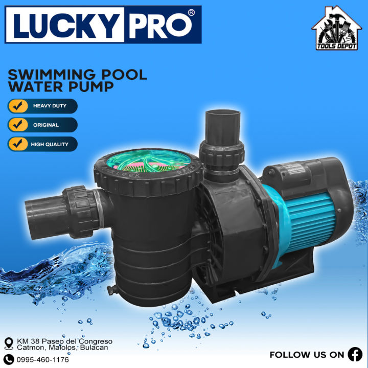 (𝐍𝐄𝐖 𝐈𝐓𝐄𝐌) LUCKY PRO Swimming Pool Water Pump 100% Copper Winding 1HP ...