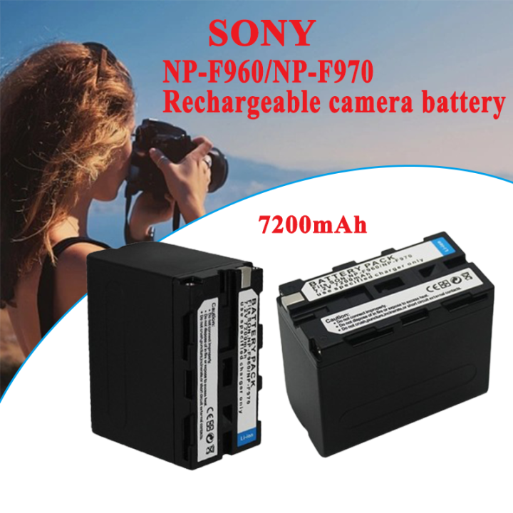For Sony Camcorder Direct Light LED Fill Light 7200mAh NP-F960 / NP-F970 Rechargeable Camera ...