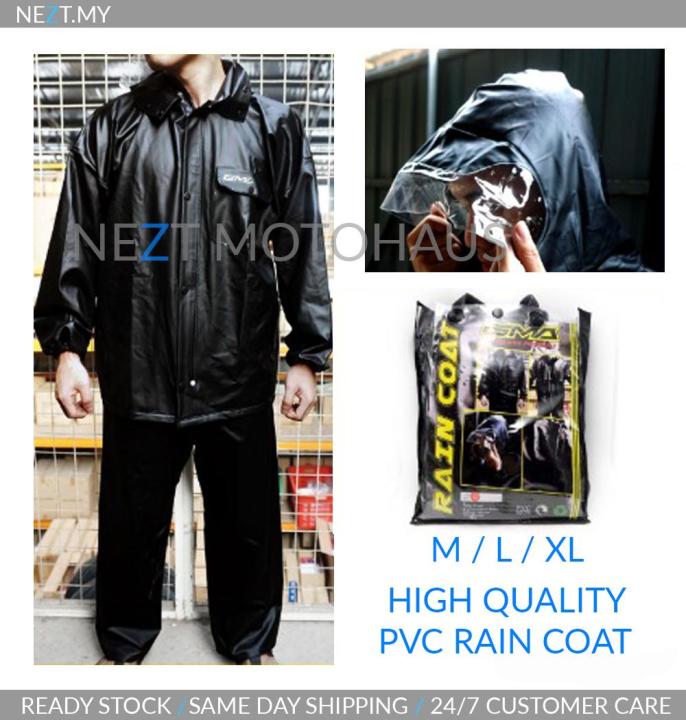 GMA Full PVC Rain Coat With Trouser High Water Resistant Baju Hujan Dgn ...