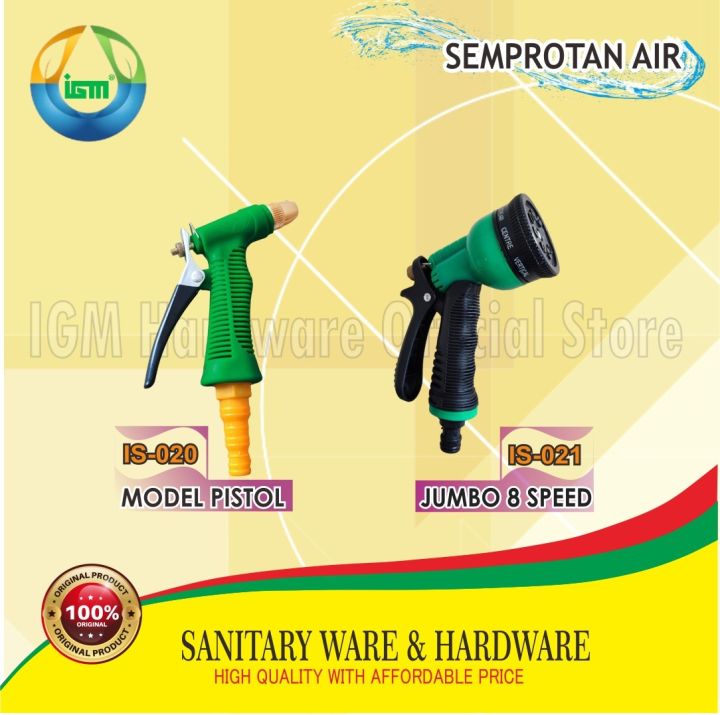 SEMPROTAN AIR JUMBO 8 SPEED & MODEL PISTOL IGM IS-020, IS-021 | Lazada ...