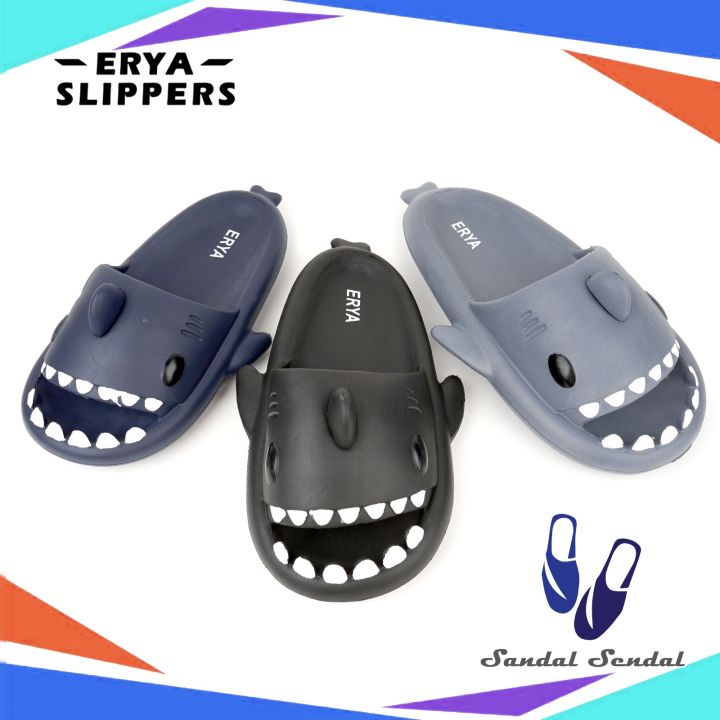 Sandal Slip On ERYA 538 - 3 - Sandal Hiu Pria Dan Wanita | Lazada Indonesia