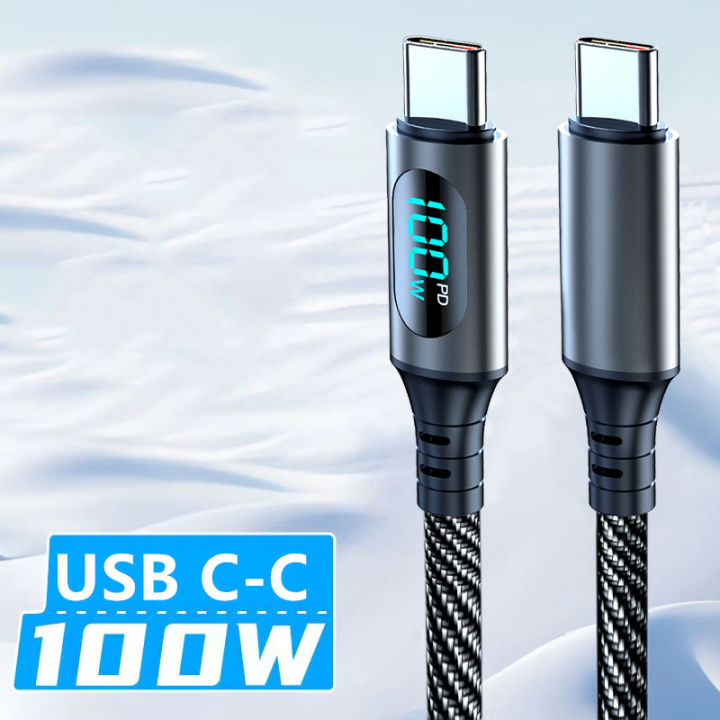Type C TO Type C Fast Charging Cable PD 100W USB C TO USB C Display ...