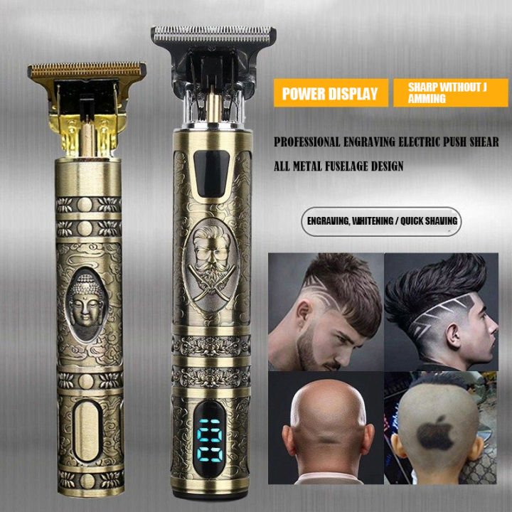 HIENA Hair Clipper Buddha Barber Hair Cutting Machine USB Rechargeable ...