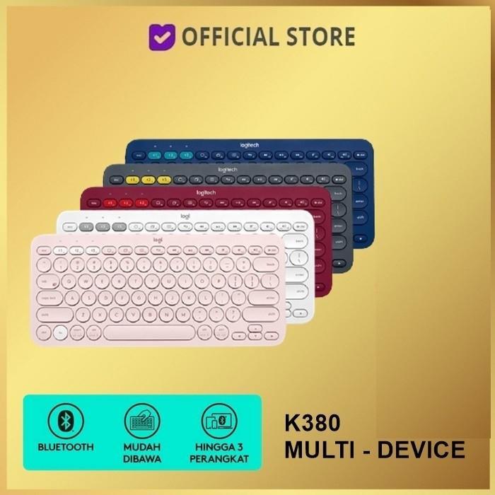 LOGITECH K380 MULTI-DEVICE BLUETOOTH KEYBOARD - FLYHIGH STORE | Lazada Indonesia