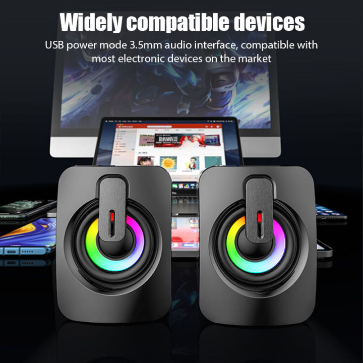 BAYAR DITEMPAT !!! IDEARS Speaker Desktop Subwoofer Stereo Wired 3.5mm ...