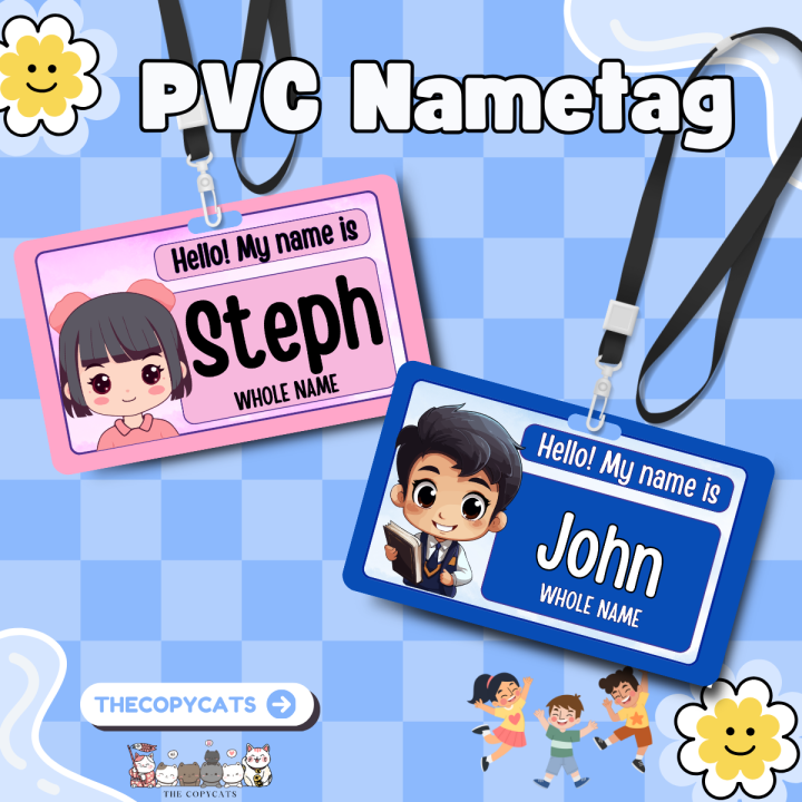 CUSTOMIZED PVC NAMETAG ATM AND BIG SIZE CUTE NAME TAG FOR KIDS BACK TO ...