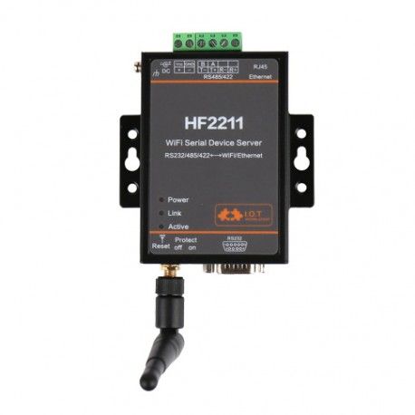 HF2211 IOT ควบคุมอุตสาหกรรมแบบออโต้ Modbus Serial RS232/RS485/RS422 WiFi/Ethernet Server โมดูล ...