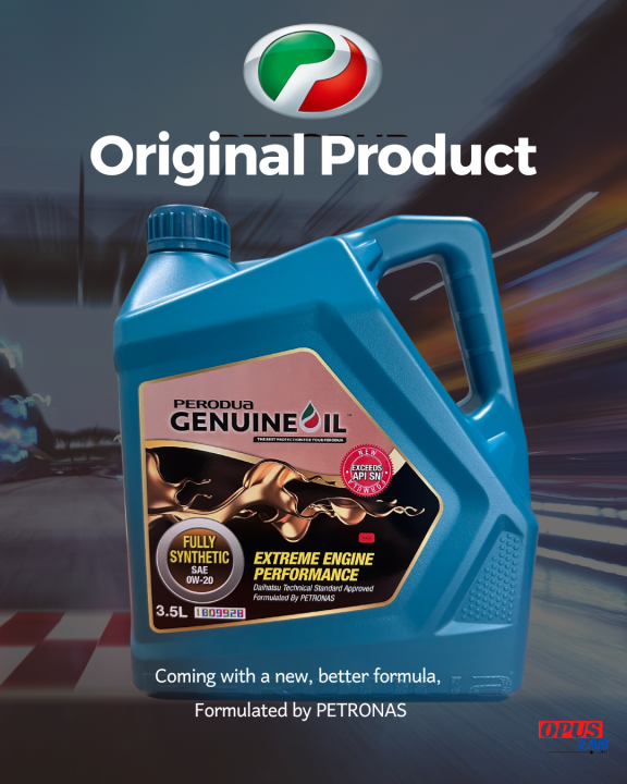 Perodua Fully Synthetic API SP 0w20 (3.5L) | Lazada