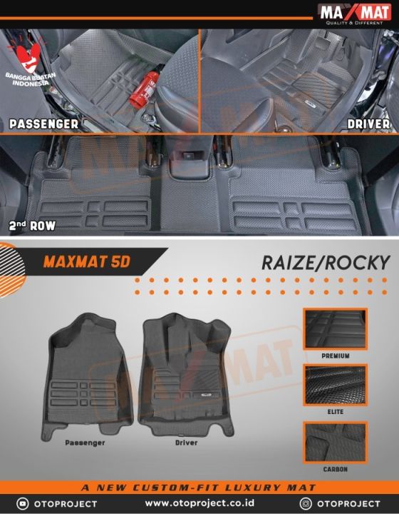 KARPET MAXMAT 5D ELITE TOYOTA RAIZE/ROCKY | Lazada Indonesia