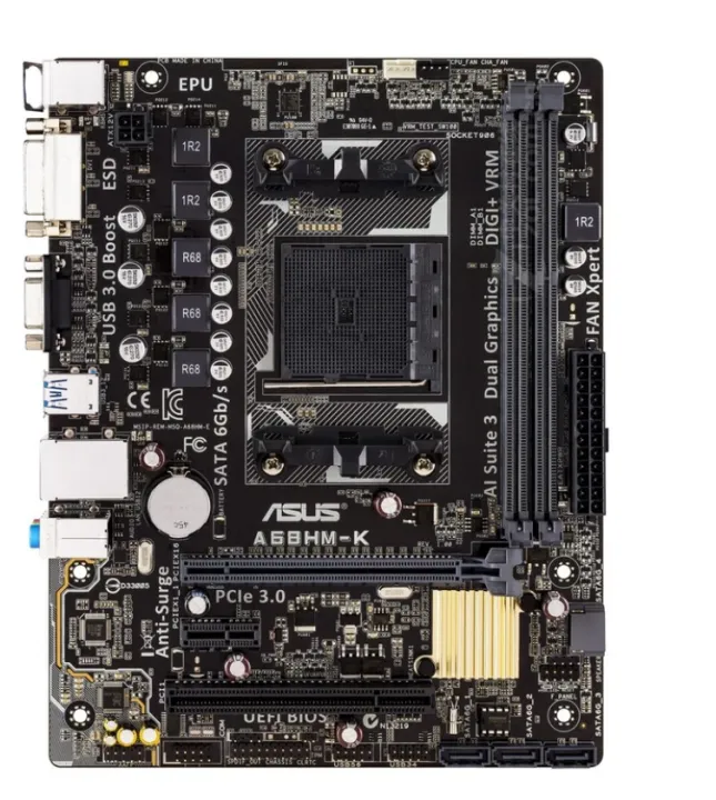 A68HM AMD DDR3 FM2 FM2+ASUS A68HM-K+A8 7650K Desktop Motherboard Micro ...