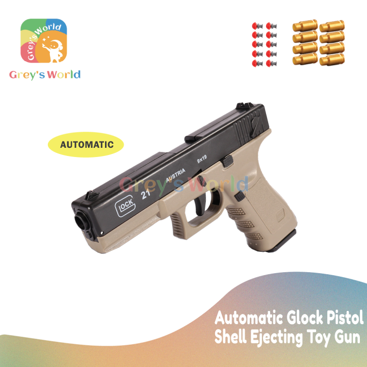 Automatic shell ejection glock nerf toy for boys, nerf blaster toy for ...