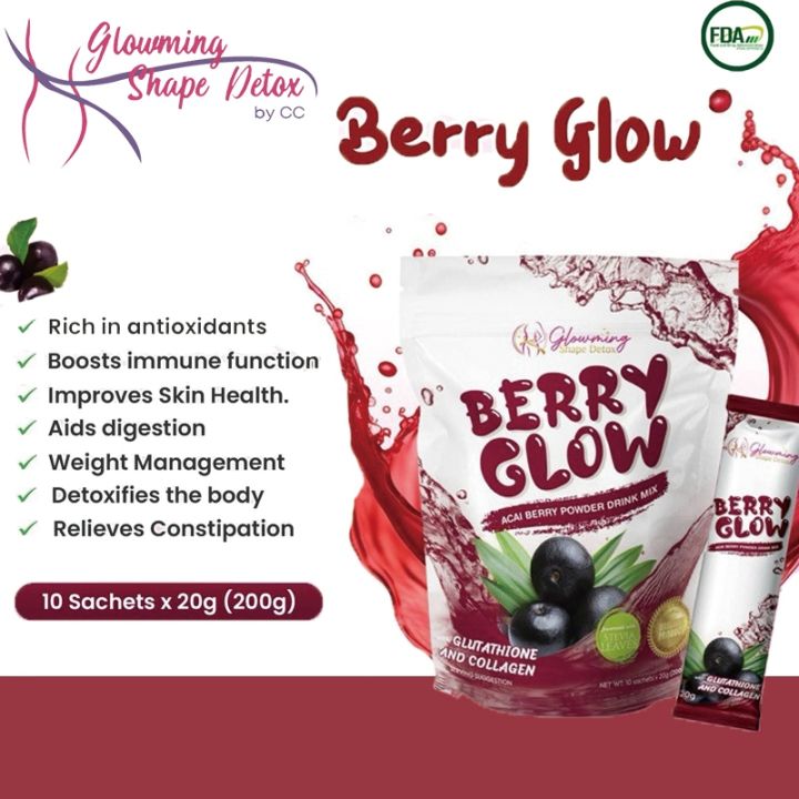 Acai berry juice berry glow Glowming Shape Detox Premium slimming ...