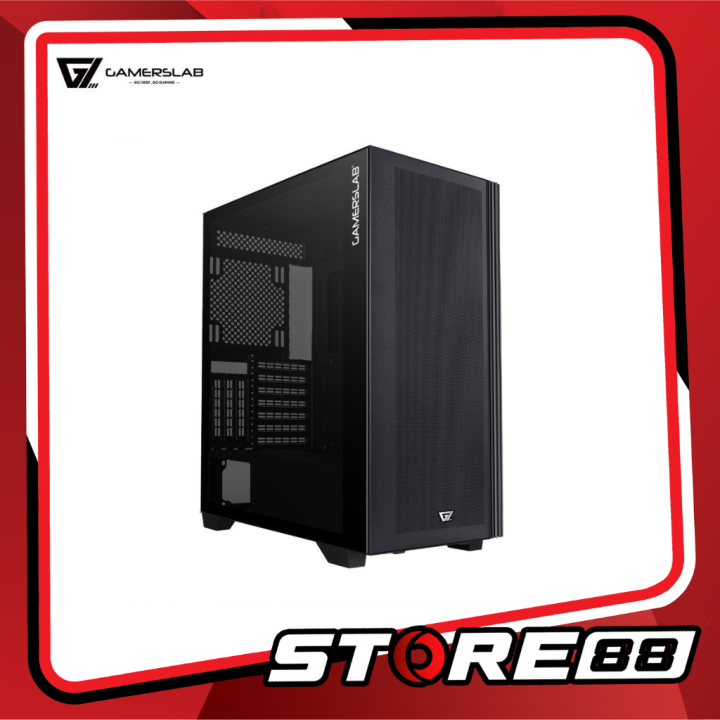 Gamerslab Make In Black Series X361 ATX Chassis with DS-12 3000RPM(G7 ...
