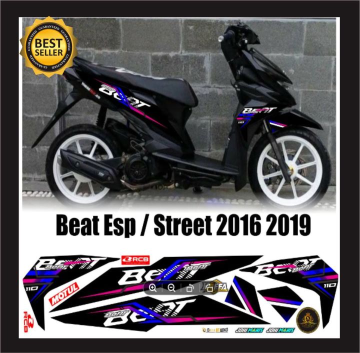 Sticker Striping Beat Esp Street-Stiker variasi list body Racing Decal ...