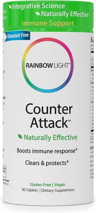 Rainbow Light Counter Attack with Vitamin C and Zinc, 90 Tablets ...