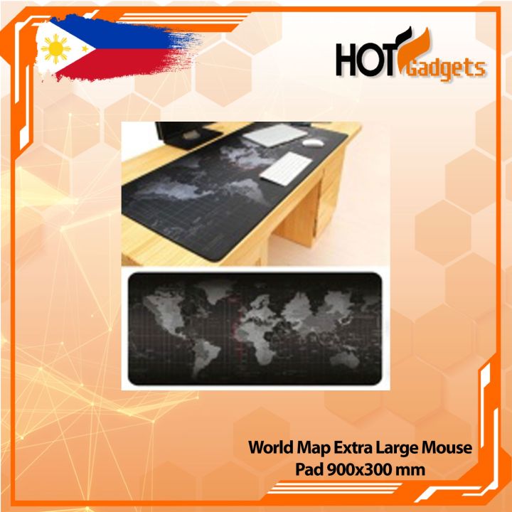 World Map Extra Large Mouse Pad 900x300 mm | Lazada PH