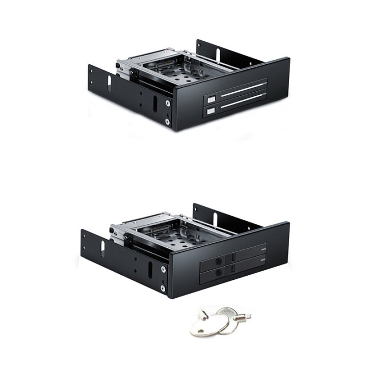 (VTSG) Dual Bay SATA2 Drive HDD & SSD Tray Internal Mobile Rack ...
