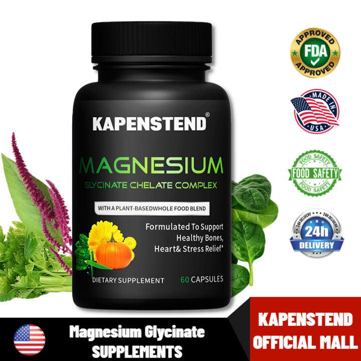 Magnesium Glycinate Supplement, Muscle Relaxation and Recovery, Sleep ...