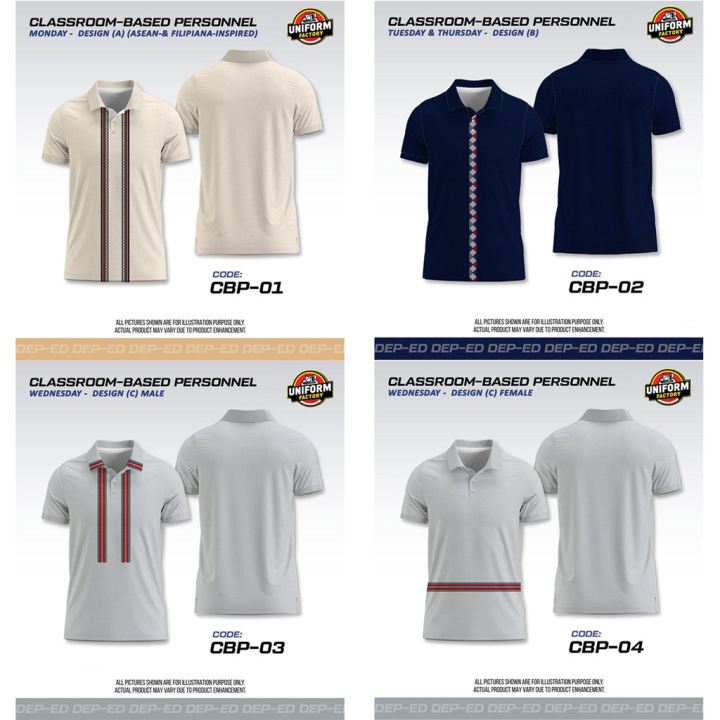 Deped Uniform 2025 Full Sublimation Deped Teachers Uniform Tshirt And ...