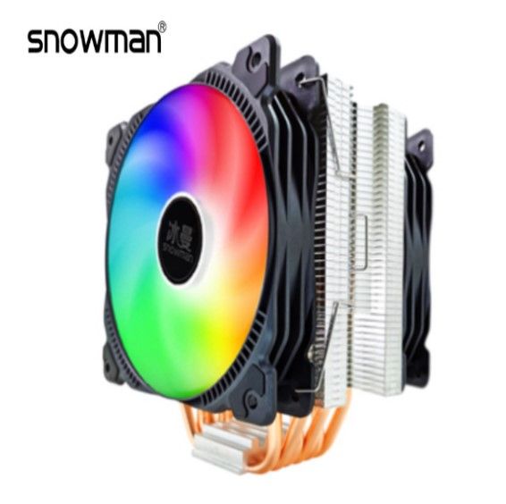 SNOWMAN PWM 4 Pin 120mm Computer Case Fan Silent 12CM. Snowman RGB Fans ...