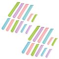 24x Kitchen Plastic Storage Food Snack Seal Sealing Bag Clips Sealer ...