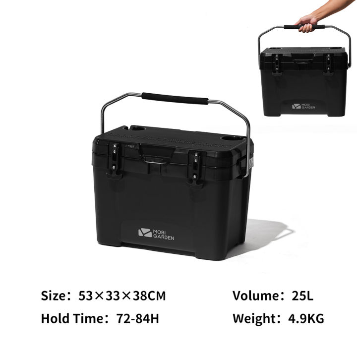 MOBI GARDEN Camping Cooler Box Ice Box 25L Picnic Insulated Drink ...