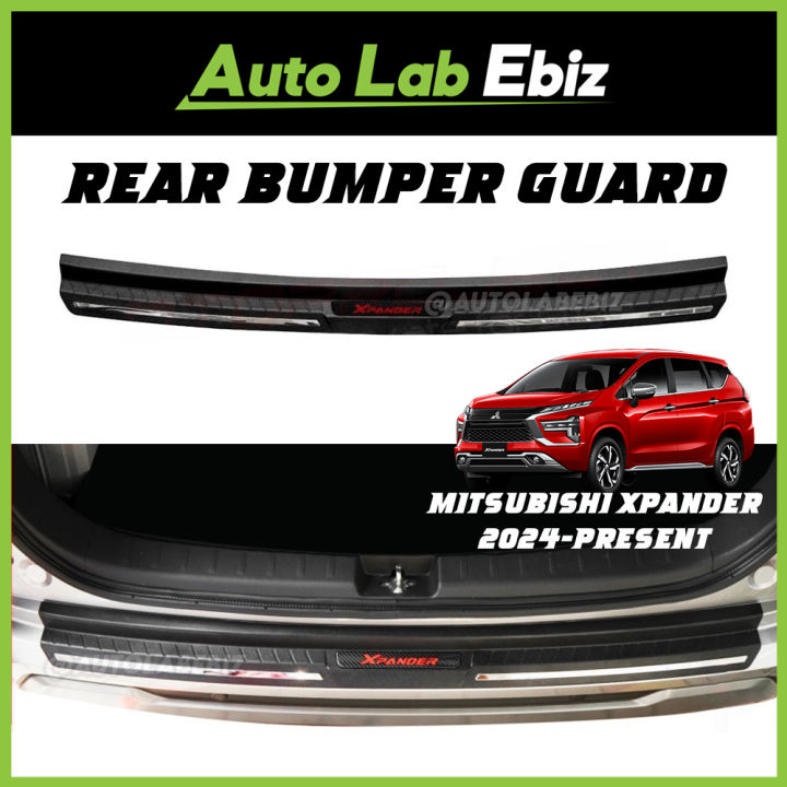 Rear Bumper Guard 3D with Chrome Linning Mitsubishi Xpander 2024 | Lazada