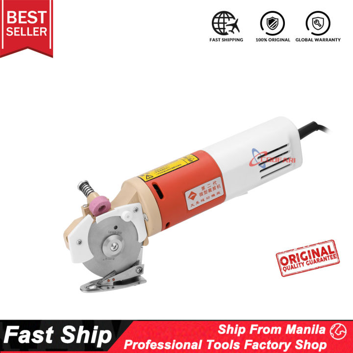 220V 150W 65mm Rotary Blade Electric Round Cloth Cutter Fabric Cutting ...