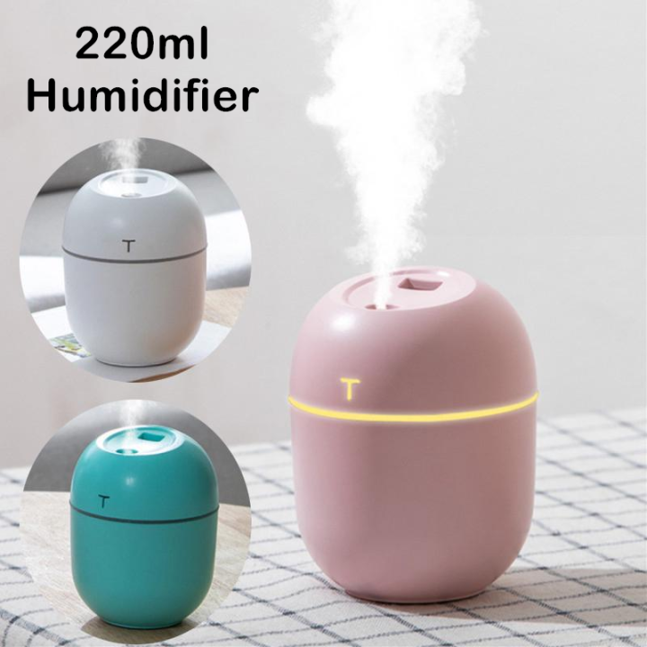 220ml Air Humidifier Mini LED Light USB Portable Aroma Essential Oil Diffuser Ultrasonic Mist ...