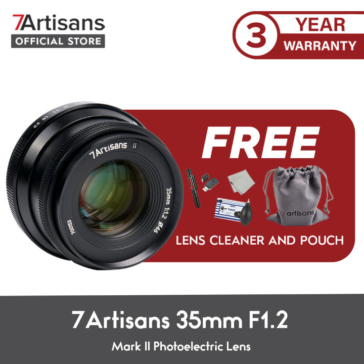 7Artisans 35mm F1.2 APS-C Manual Fixed Lens Mark II | Lazada PH