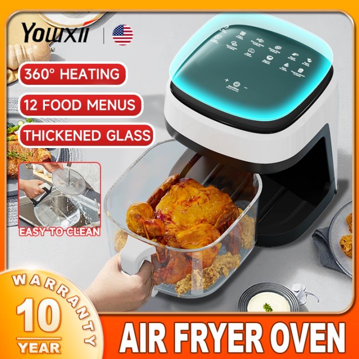 Yowxii Modern Visual Air Fryer LED Fully Automatic Glass Oven ...