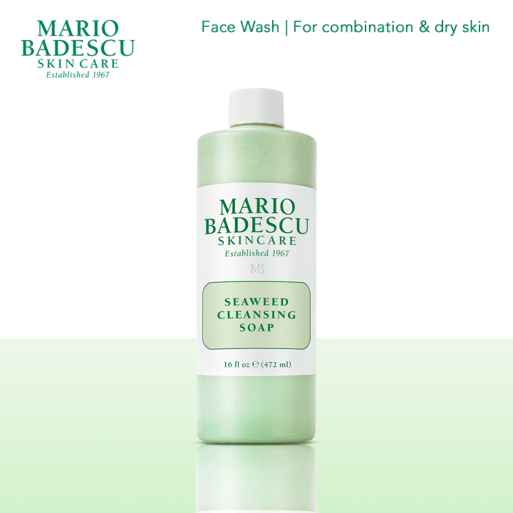 Mario Badescu Seaweed Cleansing Soap 236mL for Moisturized, Clean Skin ...