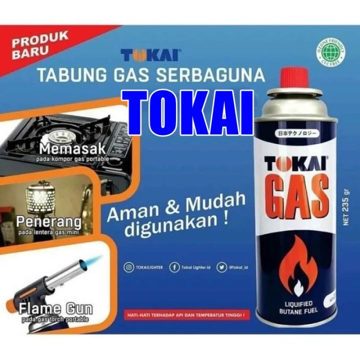 tabung gas TOKAI original 235gr cartridge untuk blow torch obor gas ...
