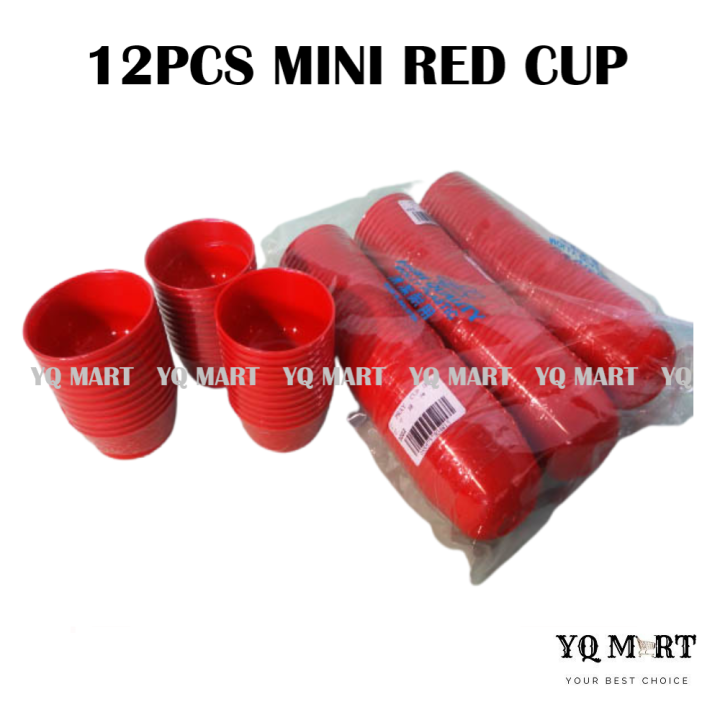 12PCS Mini Red Cup/ 1.75"/ 2" Mini Cup Mould/ Acuan Kuih Apam/ Acuan ...