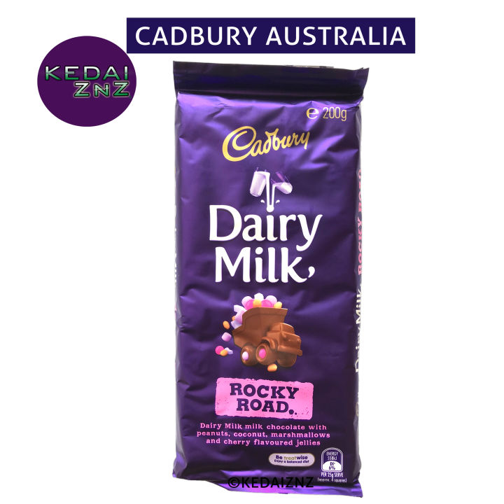 Chocolate Cadbury Dairy Milk Rocky Road Chocolate Bar 200g Coklat | Lazada