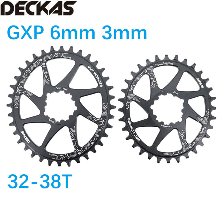 Deckas Chainring Oval Direct Mount 3mm 6mm Offset for Sram GXP XX1 ...