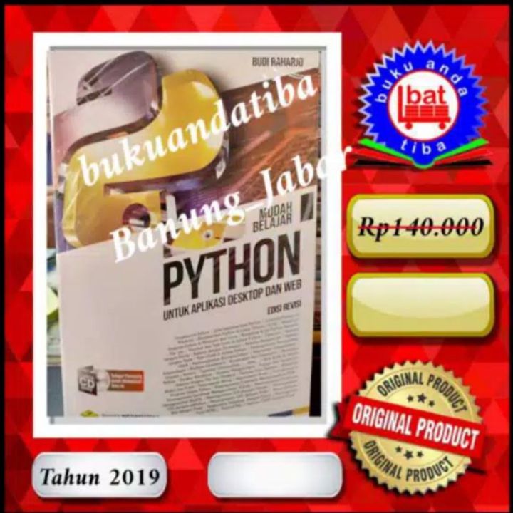 BUKU ORIGINAL-MUDAH BELAJAR PYTHON UNTUK APLIKASI DESKTOP DAN WEB + CD | Lazada Indonesia