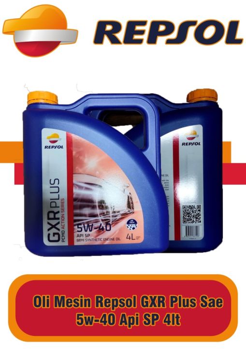 Oli repsol gxr plus sae 5w - 40 api sn 4L | Lazada Indonesia