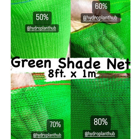 Nylon Dry Net Shade 50, 60, 70, 80 (Green) 8ft. x 1m for Greenhouse and ...
