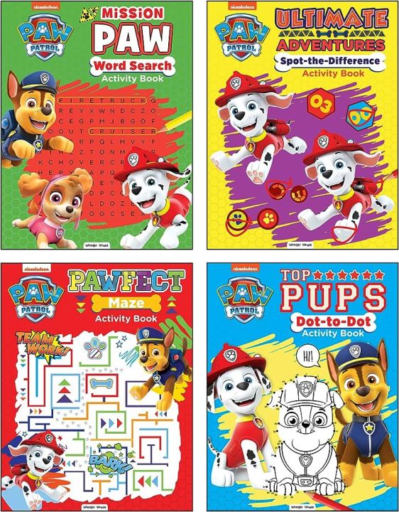 Paw Patrol Activity Collection - Interactive Puzzle Books for Kids ...