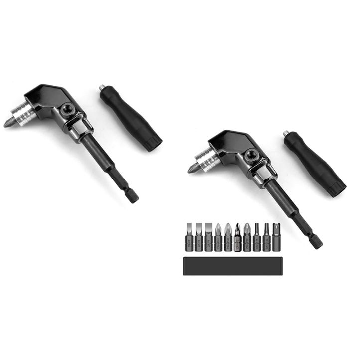 Self-Locking 90 Degree Right Angle Screwdriver Holder Drive Bit Angle ...