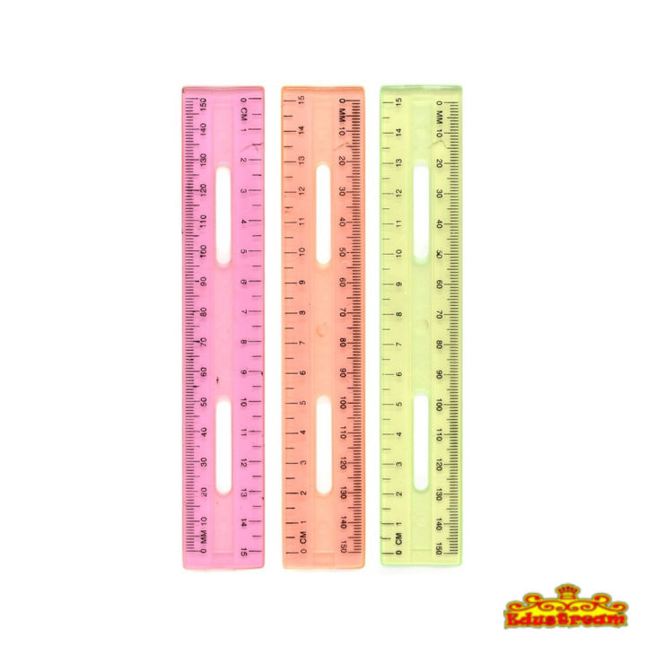 READY STOCK!!! TRANSPARENT COLOUR RULER 15CM/30CM | Lazada