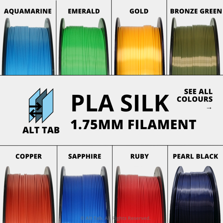 (Local Stock) PLA Filament Silk Colors Series 1.75mm 1kg for 3D ...