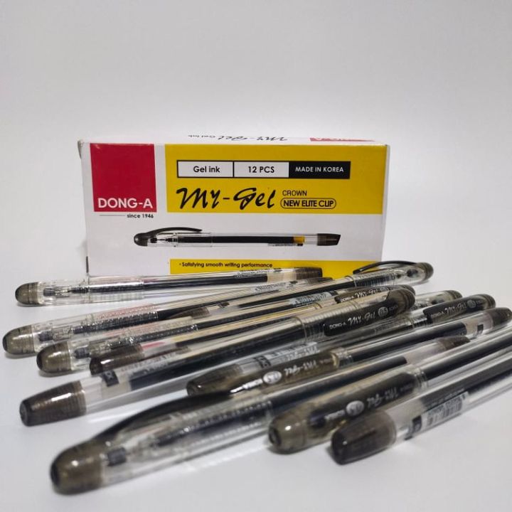 Dong A Fine Tech Gel Ballpen Gel Ballpoint Pen Sign Pen 05mm 03mm By 3s 1 Box Lazada Ph