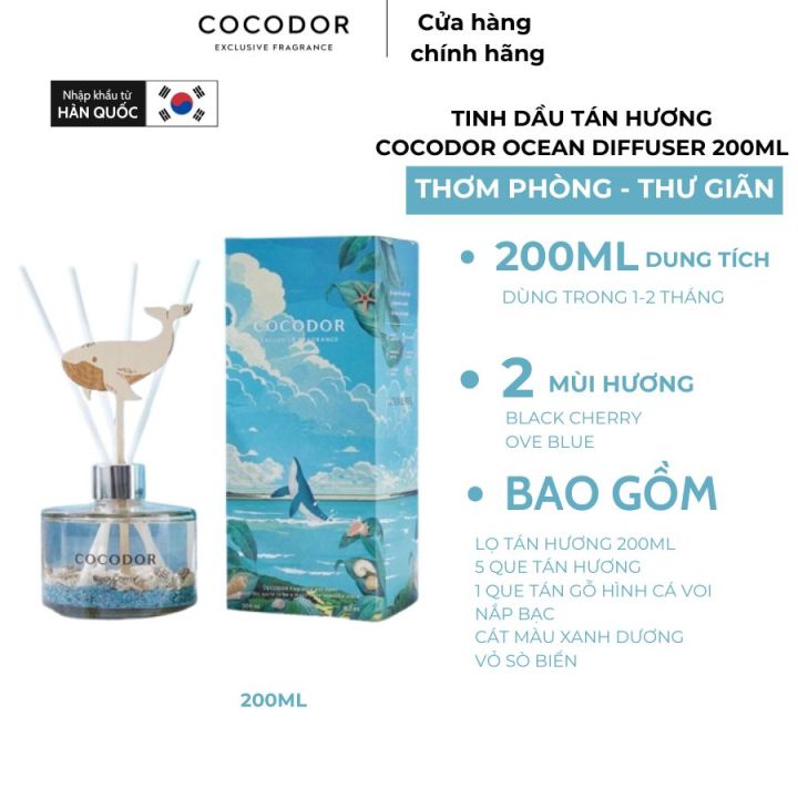 Tinh dầu thơm phòng và khử mùi không gian phòng COCODOR Ocean Diffuser 200ml | Lazada.vn